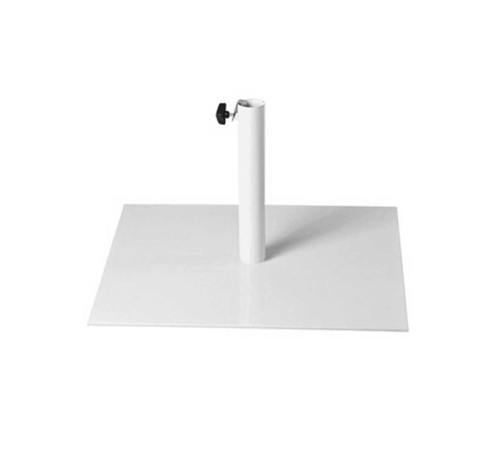 Base parasol flat hierro 18 kg blanca – KT Decoración